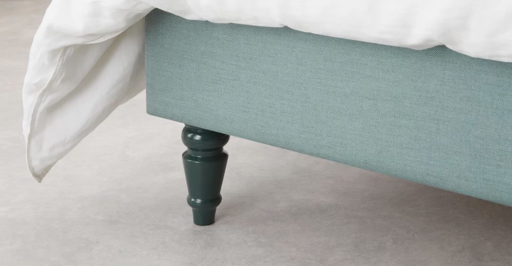 Cama Europea Linnell - Azul Bondi | YoloDecoro