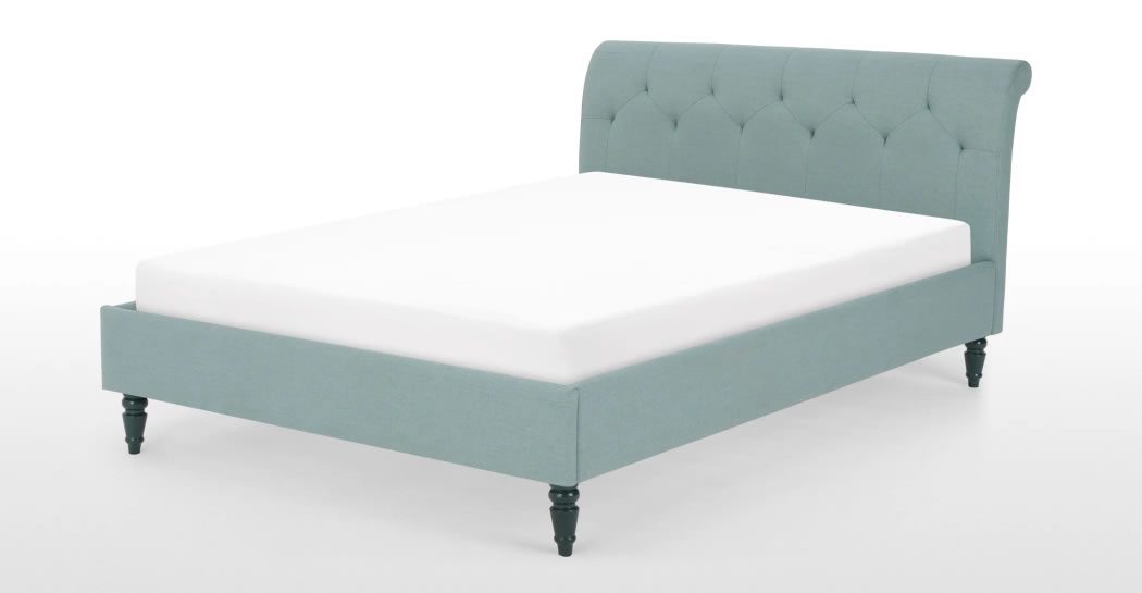 Cama Europea Linnell - Azul Bondi | YoloDecoro