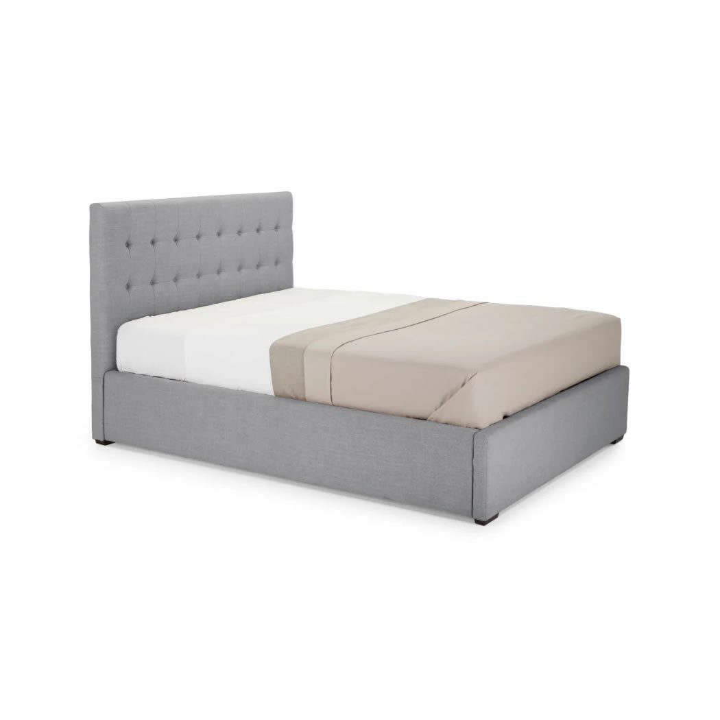 Cama Europea Otomana Finlay - Gris Persa | YoloDecoro