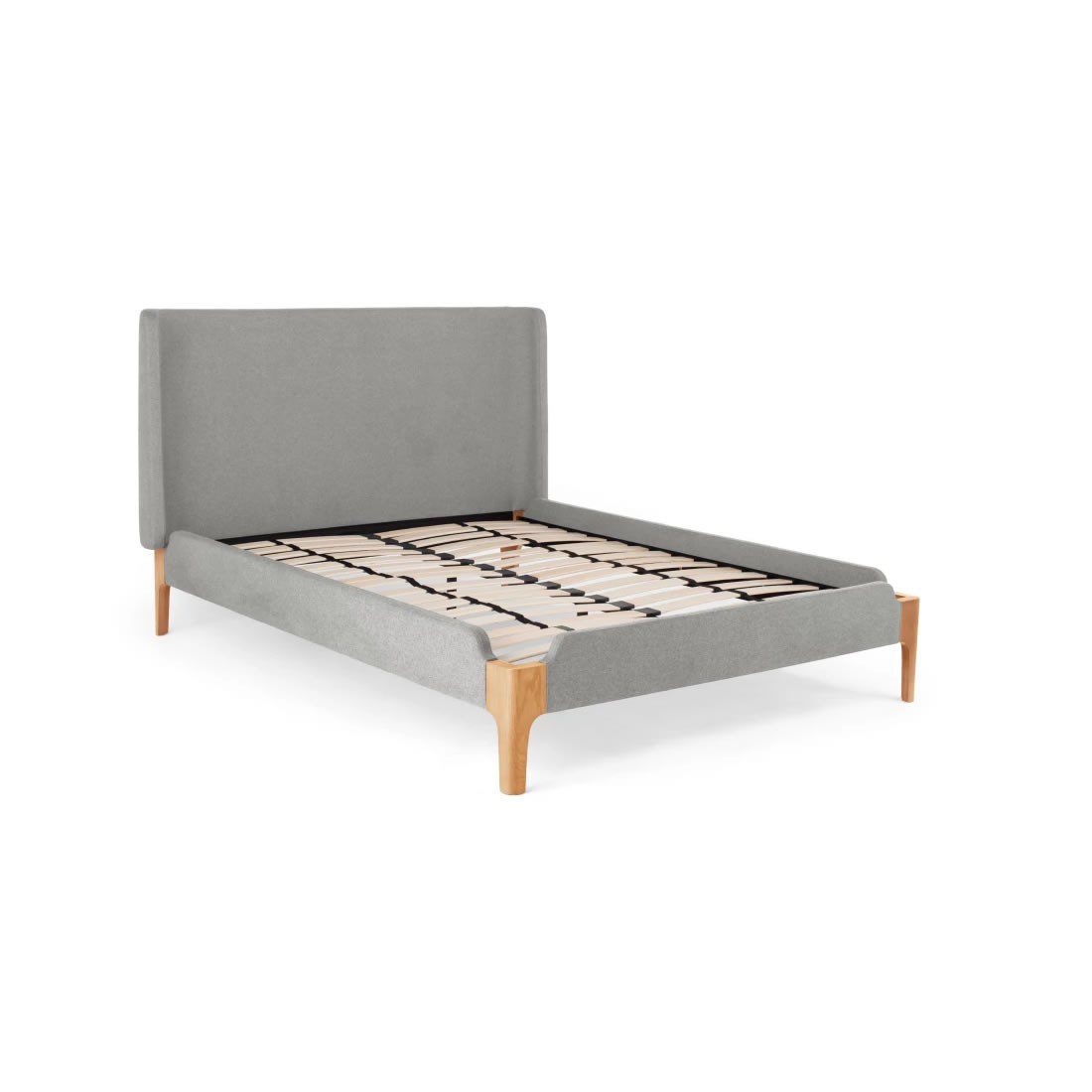 Cama Europea Roscoe - Gris Frio | YoloDecoro