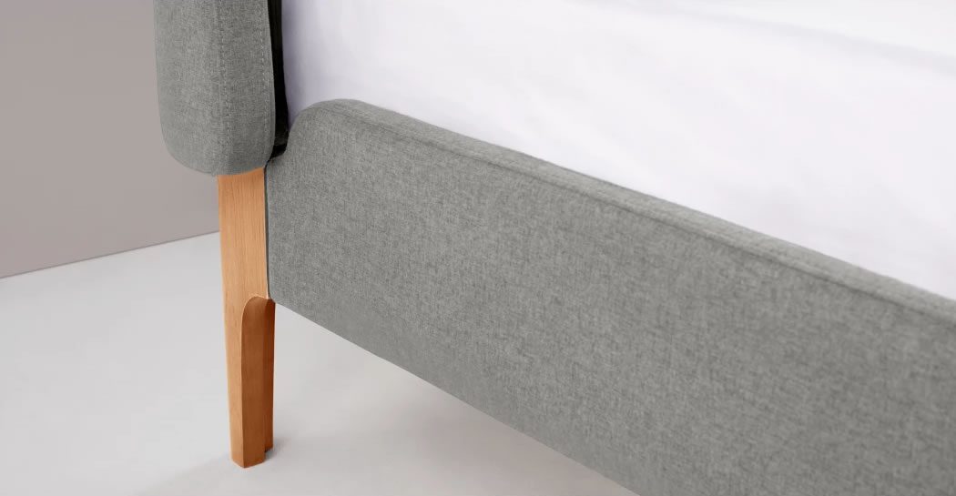 Cama Europea Roscoe - Gris Frio | YoloDecoro