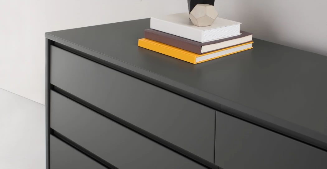 Cómoda Ancha Elona - Gris Carbón | YoloDecoro