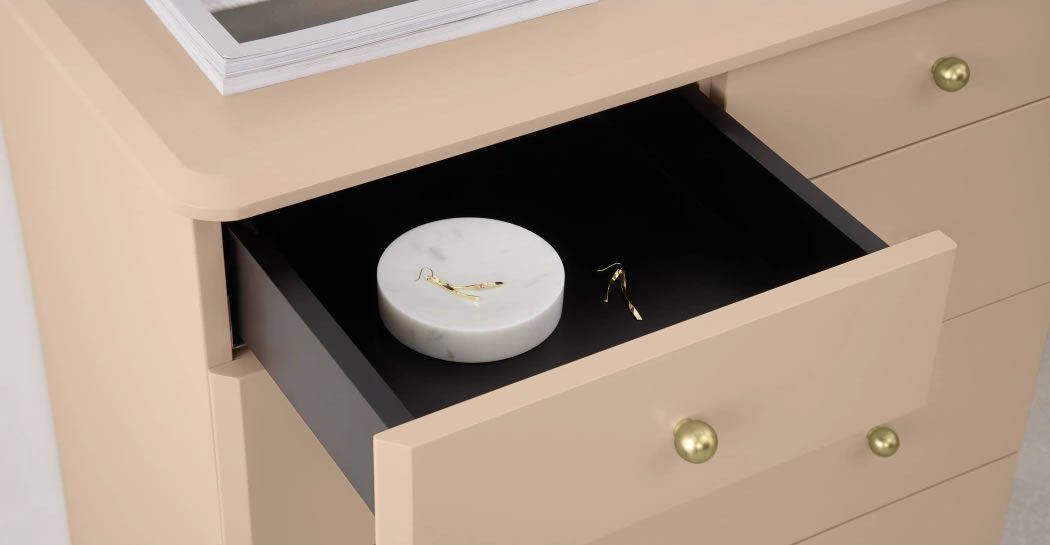 Cómoda Maddie - Rosa y Dorado | YoloDecoro