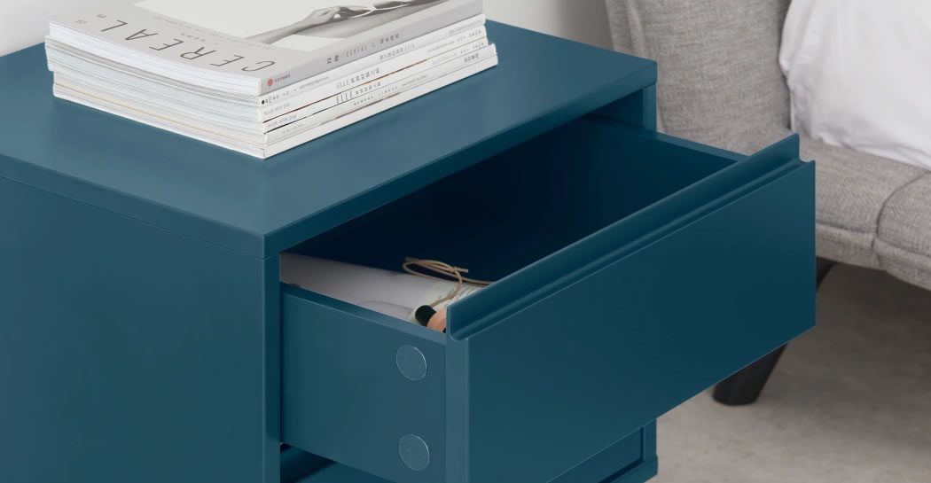 Mesa de Noche Elona - Azul Cerceta | YoloDecoro