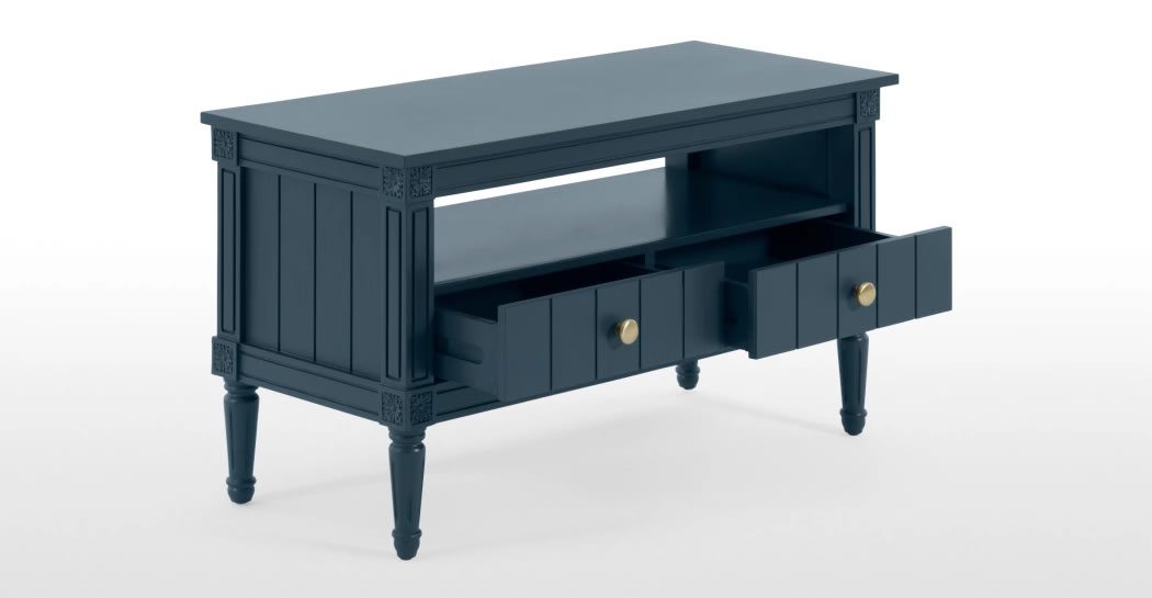Mueble multimedia Bourbon vintage - Azul oscuro | YoloDecoro