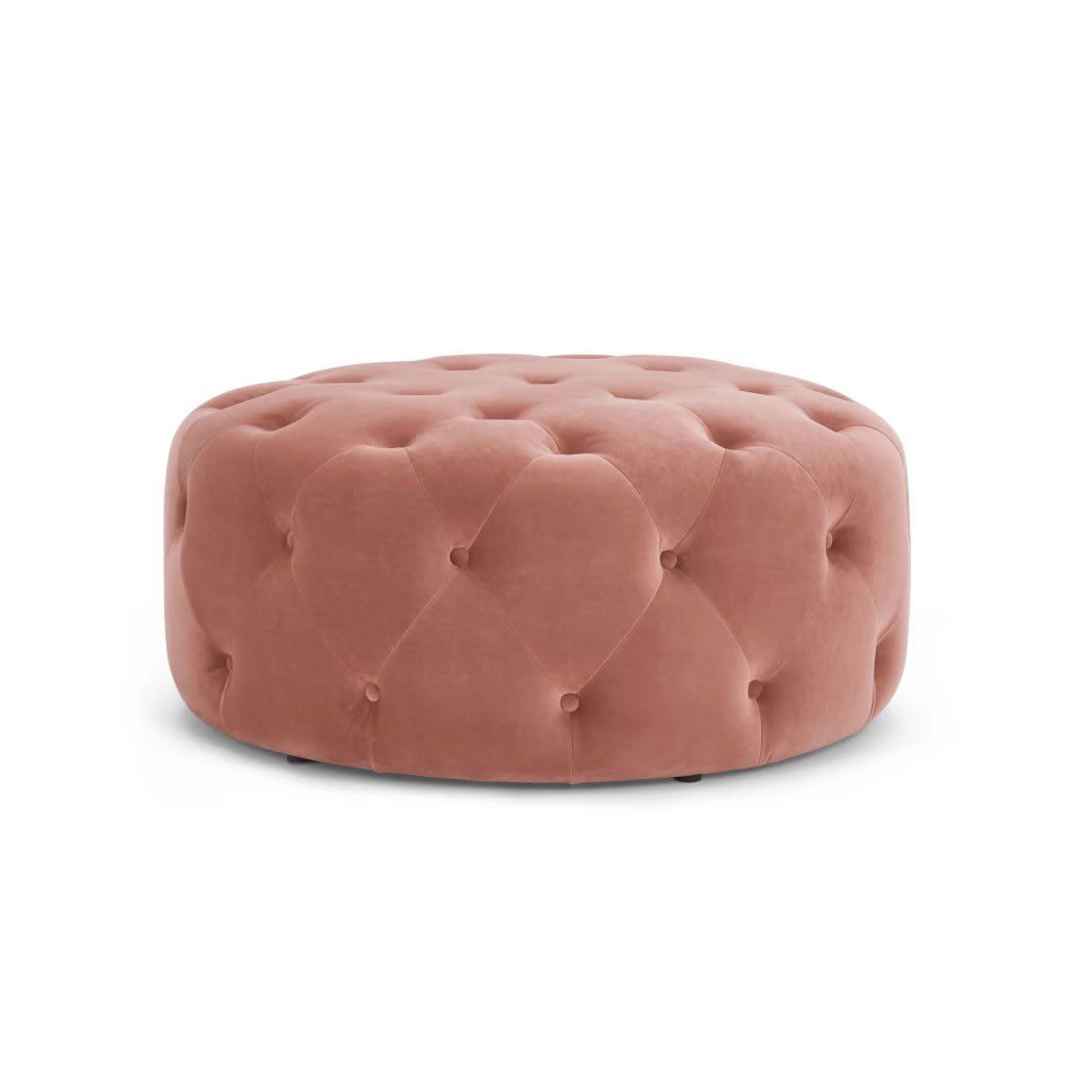 Puf Redondo Grande Hampton - Palo Rosa | YoloDecoro