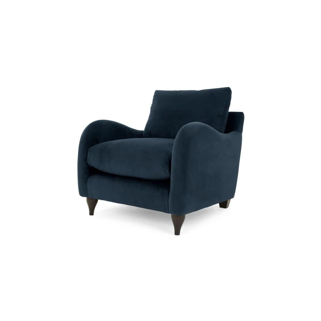 Butaca Sofía - Afelpado Índigo - YoloDecoro
