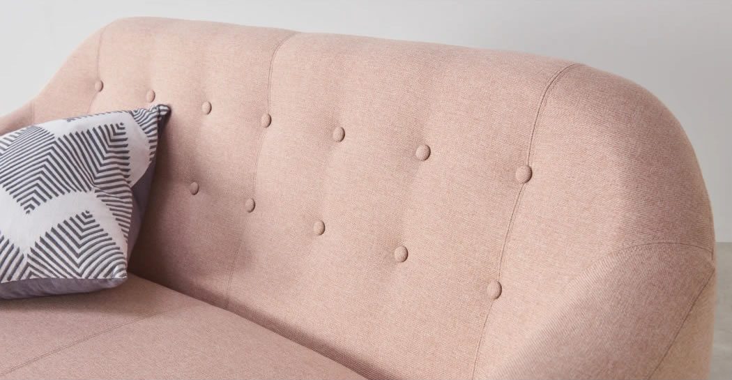 Sofá de 2 Cuerpos Ritchie - Rosa | YoloDecoro