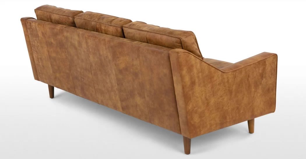 Sofá de 3 Cuerpos Dallas - Cuero Canela | YoloDecoro