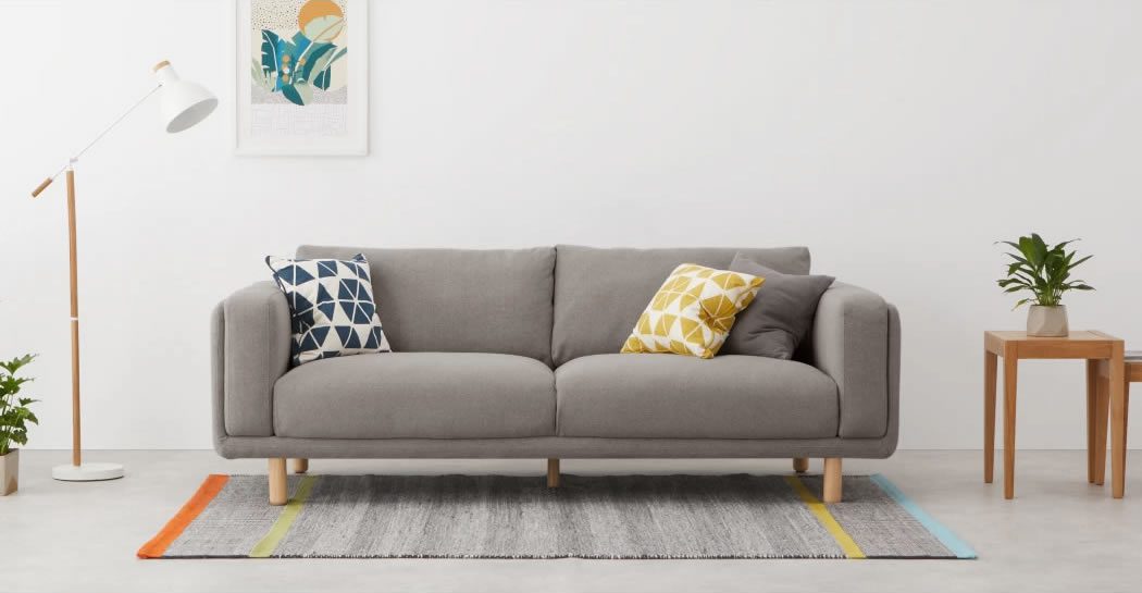 Sofá de 3 Cuerpos Karson - Gris | YoloDecoro