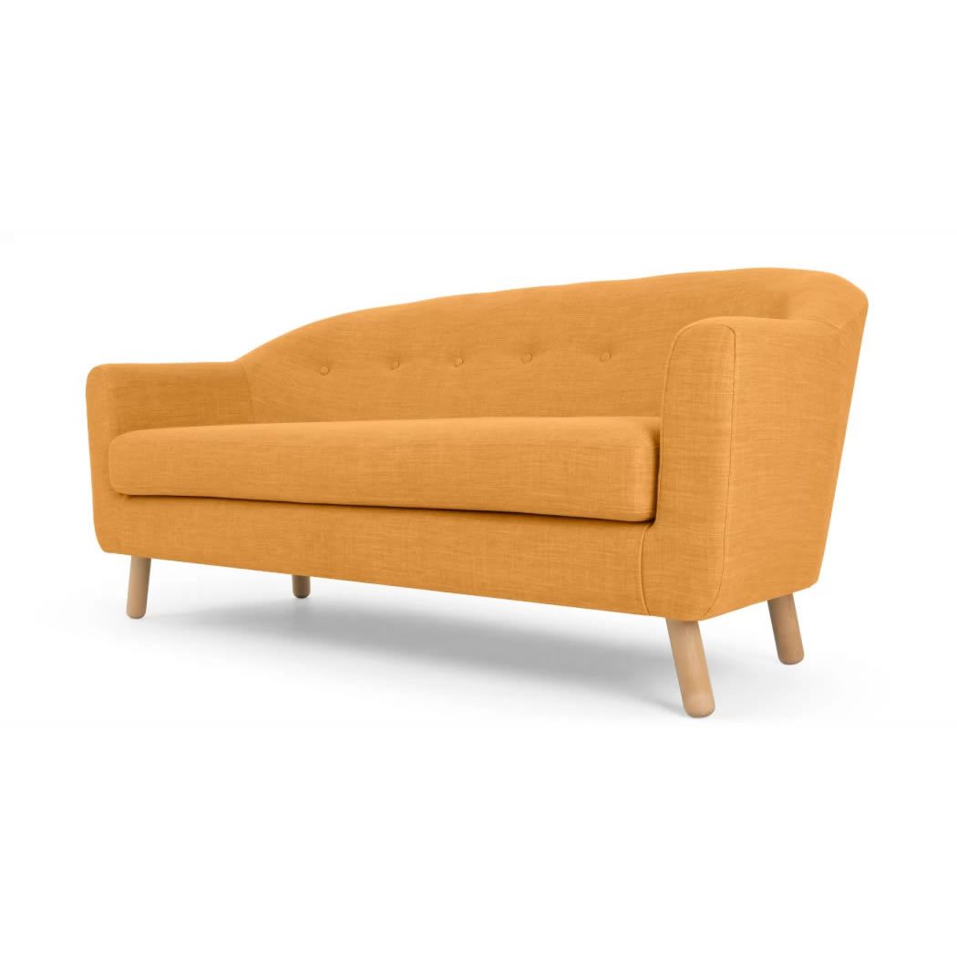 Sofá de 3 Cuerpos Lottie - Amarillo Miel | YoloDecoro