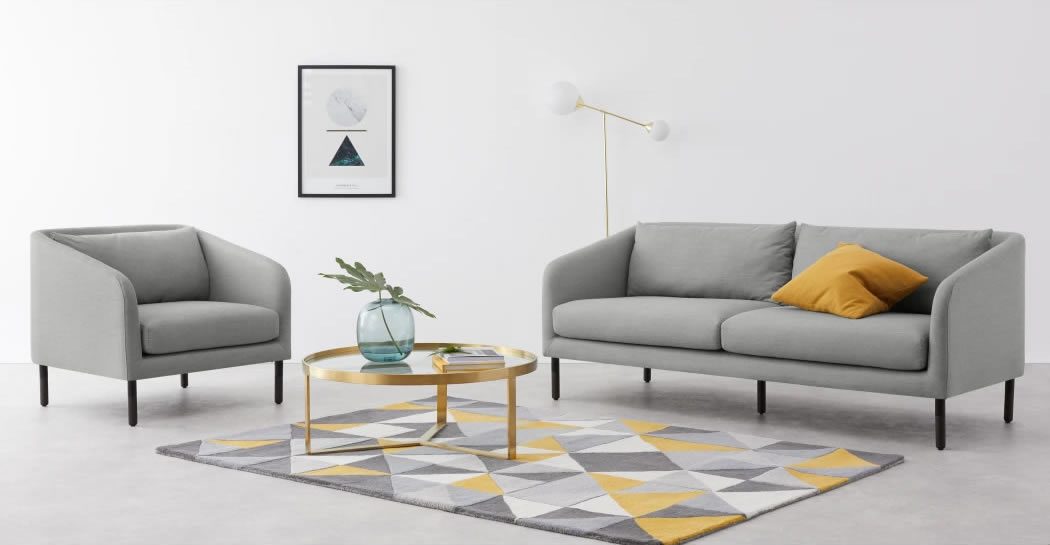 Sofá de 3 Cuerpos Merrick - Gris | YoloDecoro