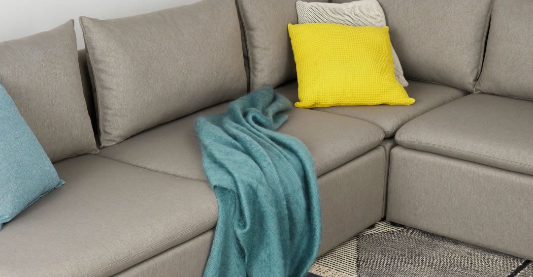 Sofá modular individual Victor - Gris Portland | YoloDecoro